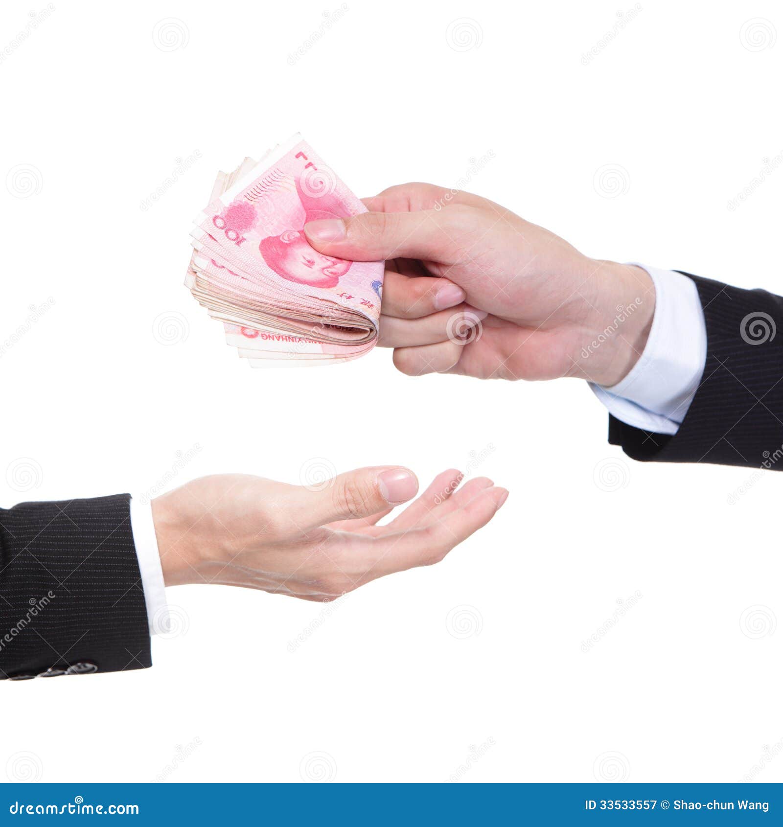 Geben Sie Geld zu anderen stockbild. Bild von bargeld - 33533557