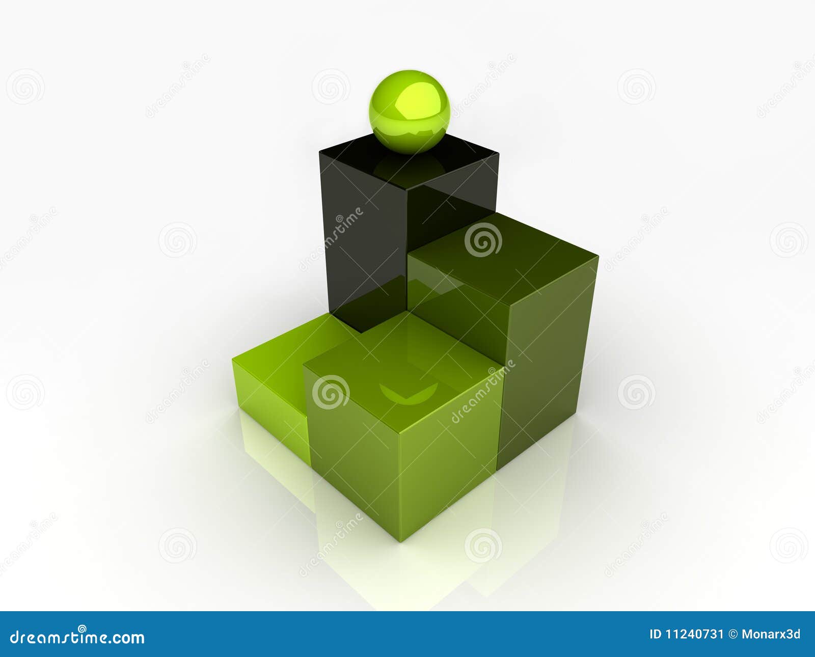 Gebied op hoogste staaf stock illustratie. Illustration of samenvatting ...