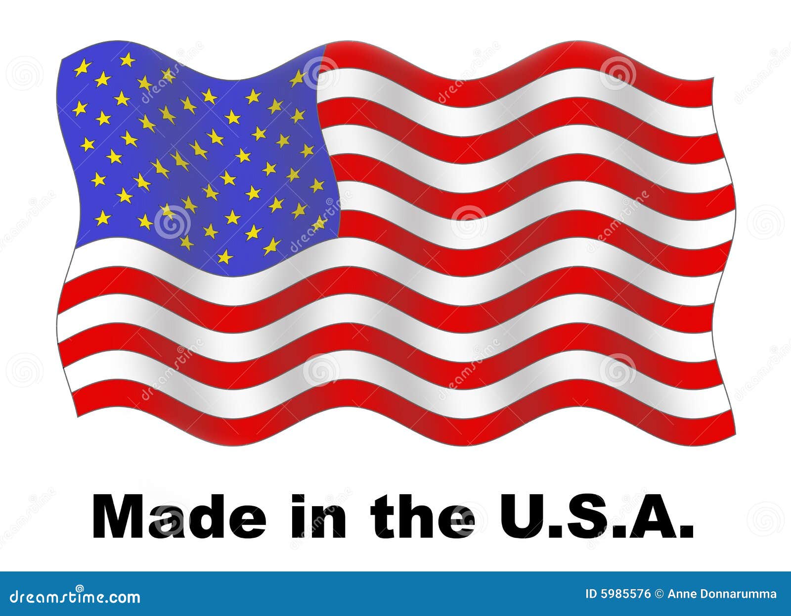 Gebildet in den USA stock abbildung. Illustration von bild - 5985576