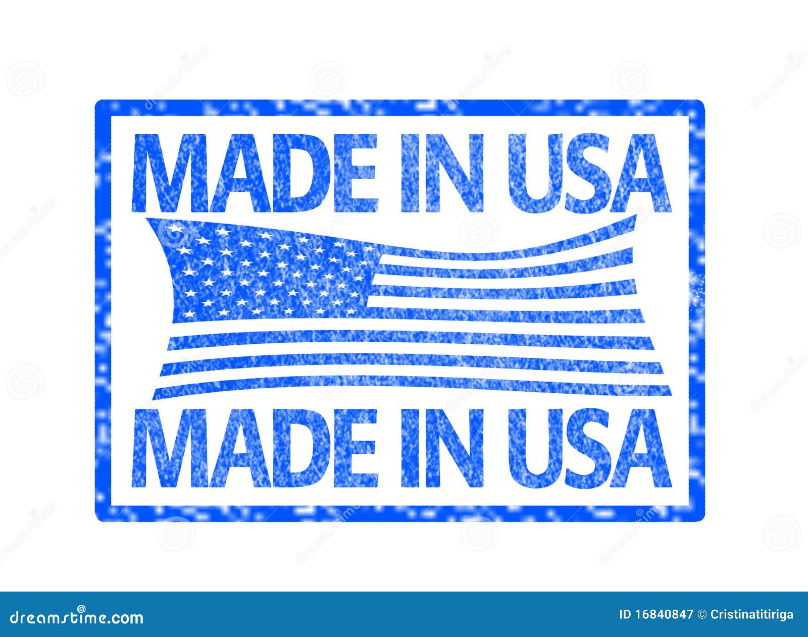 Gebildet im USA-Stempel vektor abbildung. Illustration von frei - 16840847