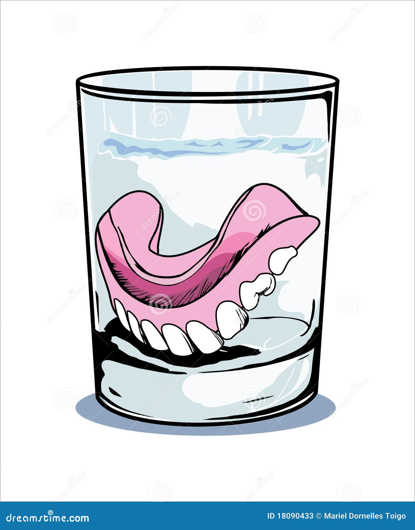 Gebit vector illustratie. Illustration of tanden, grappig - 18090433