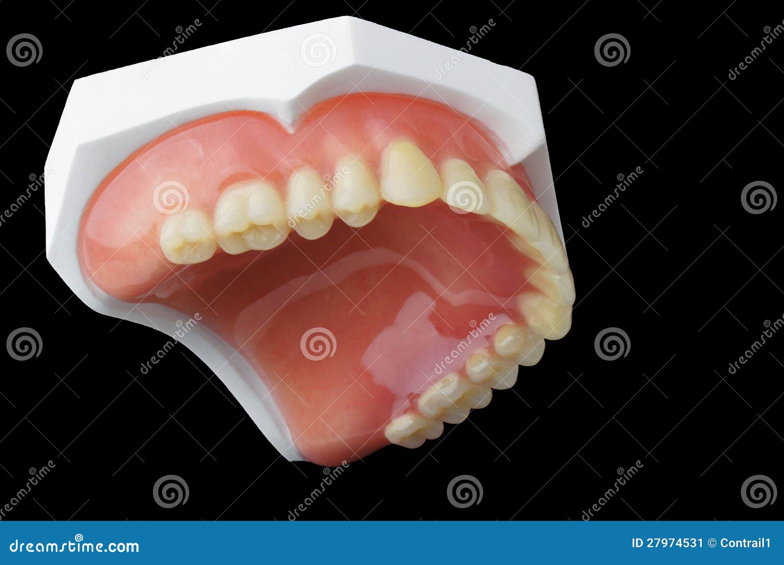 Gebit stock afbeelding. Image of kunstmatig, gebit, pleister - 27974531