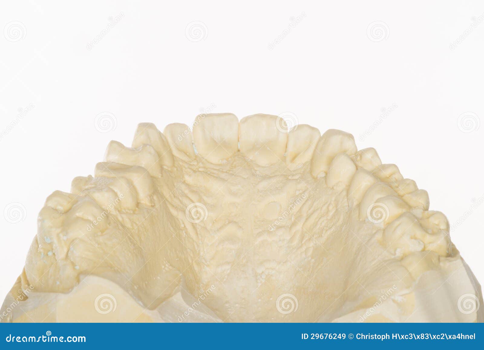 Gebit stock afbeelding. Image of indruk, prothese, geïsoleerd - 29676249