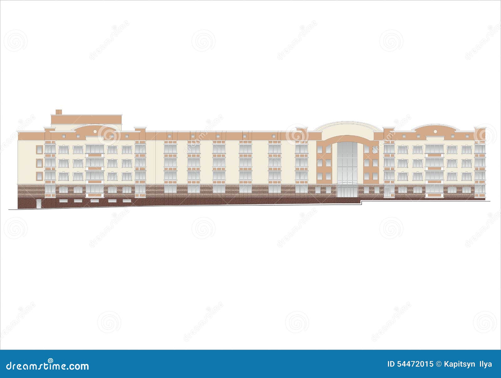 Gebouwen En Structuren Van De Vroege En Medio 20ste Eeuw Stock ...