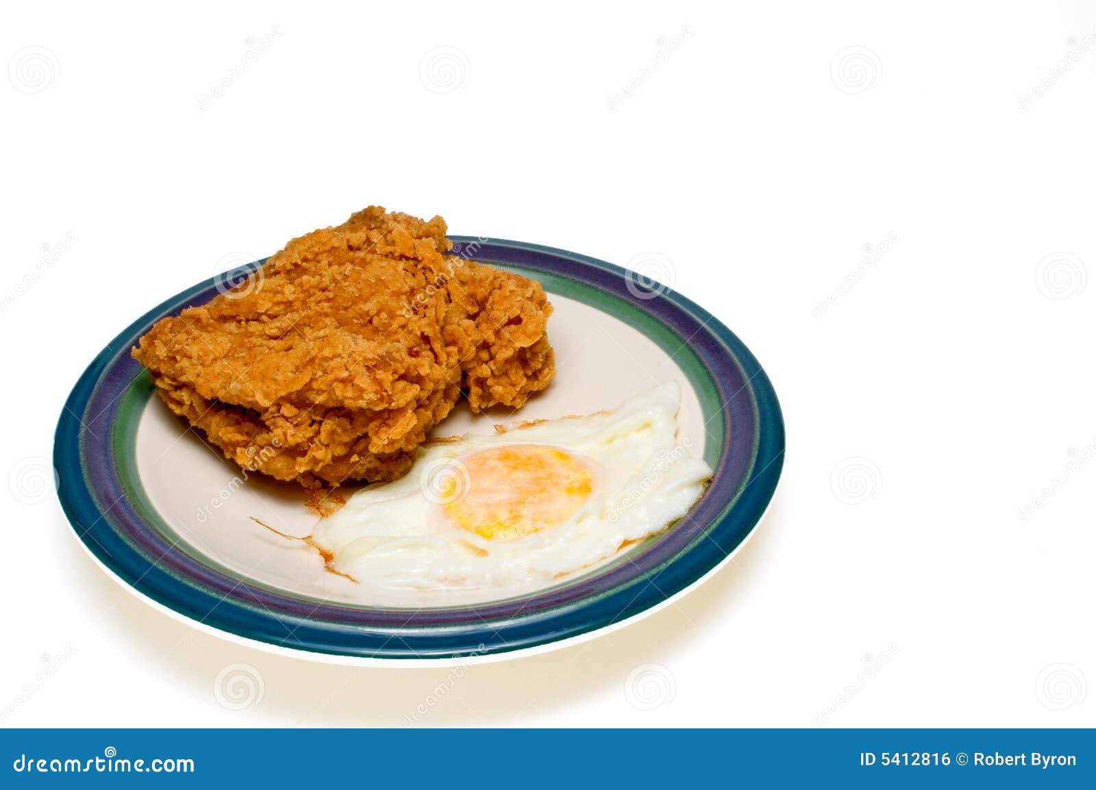 Gebraden Kip En Gebraden Ei Stock Foto - Image of smakelijk, vlees: 5412816