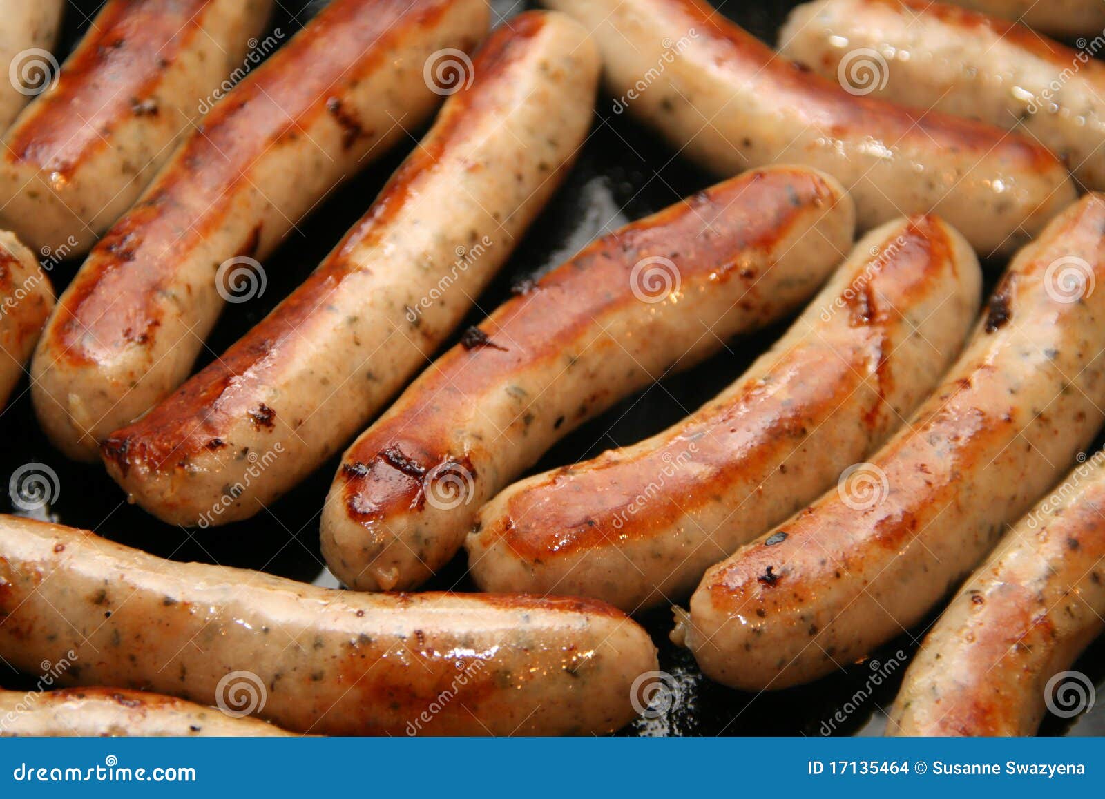 Gebraden Worst stock foto. Image of worst, diner, koken - 17135464