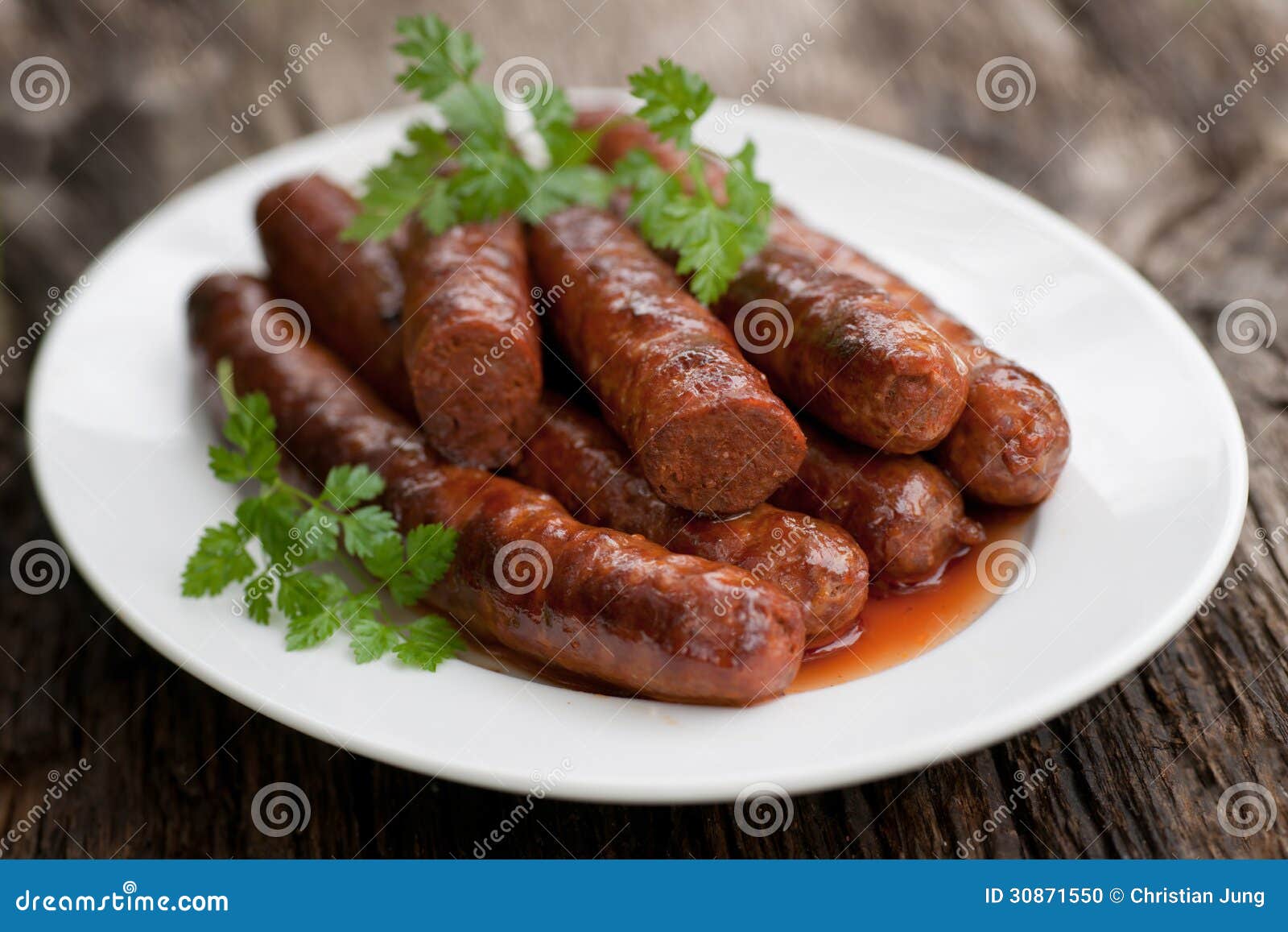 Gebraden worst met lam stock foto. Image of frituren - 30871550