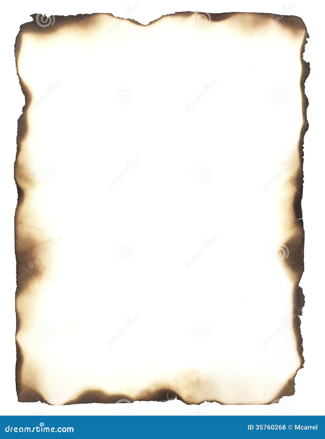 Gebrannter Rand-Rahmen stockfoto. Bild von schmutz, papier - 35760268