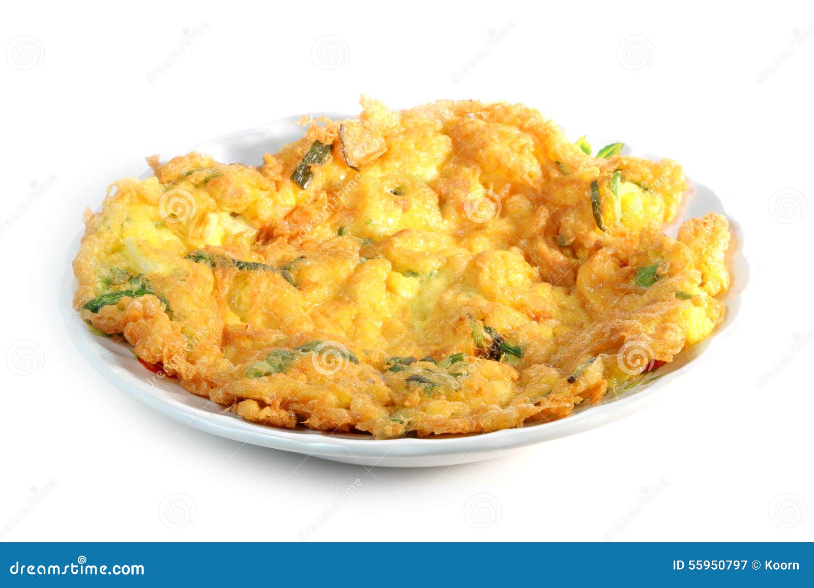 Gebratene Geschlagene Eier, Omelett Stockbild - Bild von ...