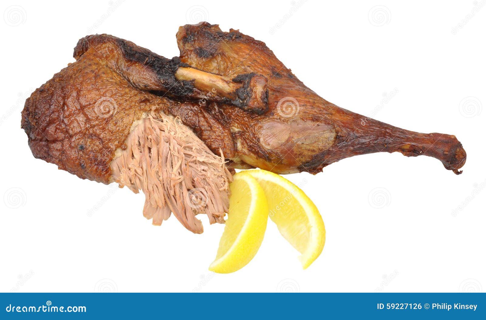 Gebratene halbe Ente stockfoto. Bild von haut, gebraten - 59227126