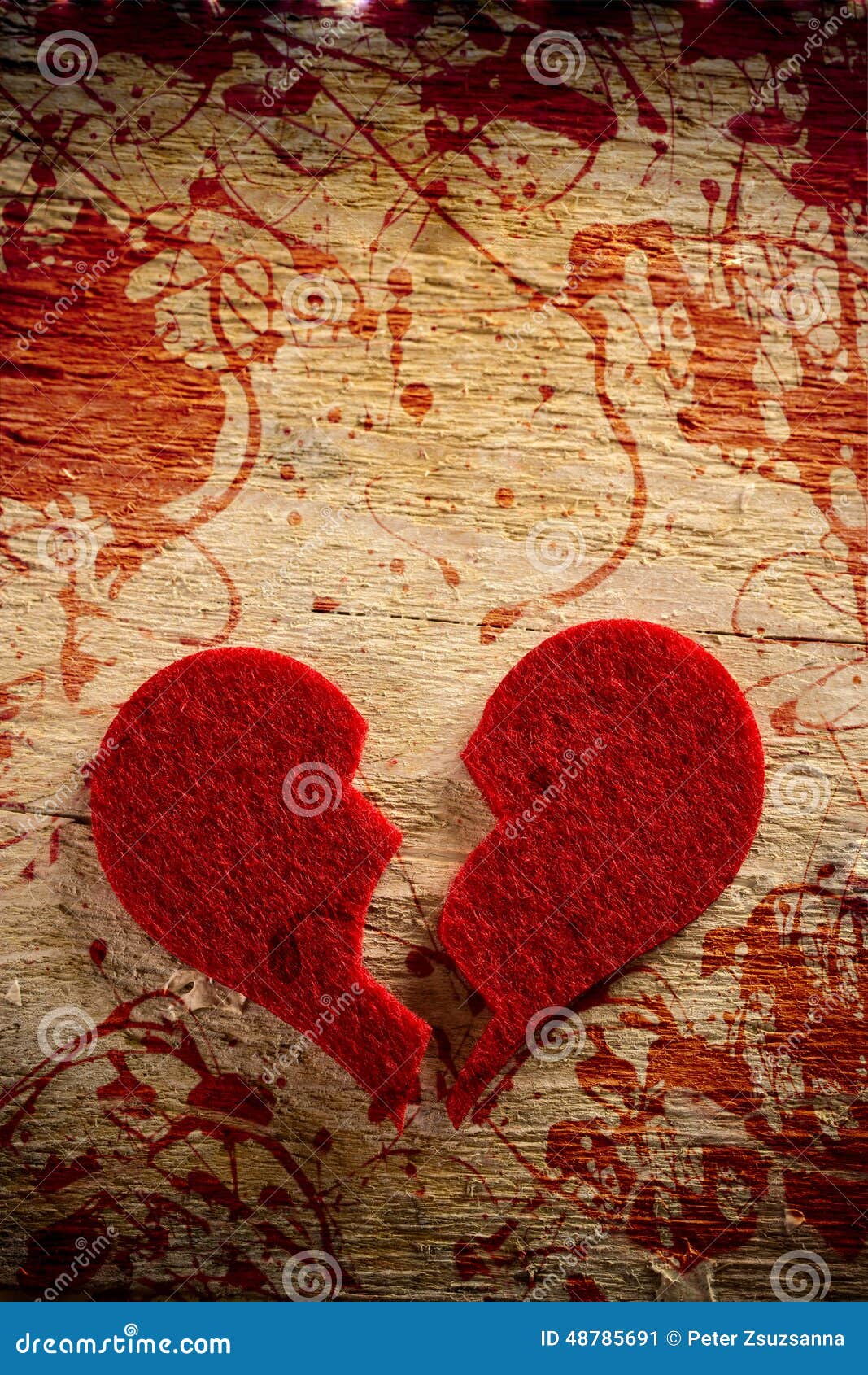 Gebroken Hart stock afbeelding. Image of steunen, hoopvol - 48785691