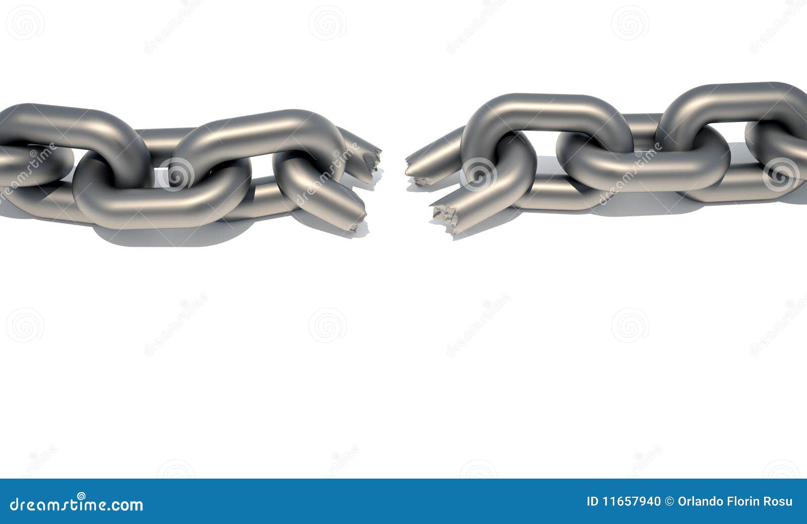 Gebroken ketting stock illustratie. Illustration of ontbreek - 11657940