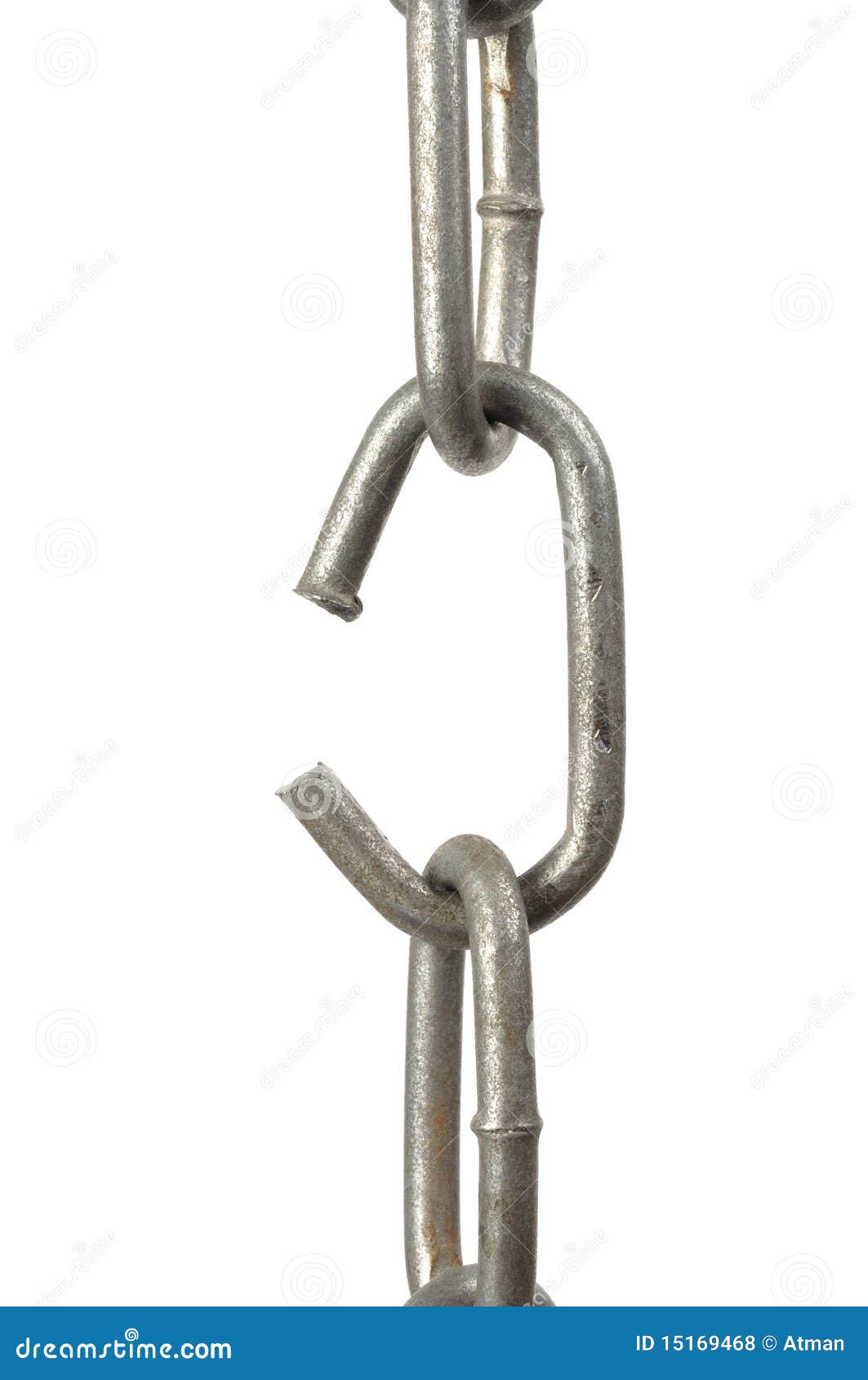 Gebroken Ketting stock foto. Image of gebroken, staal - 15169468