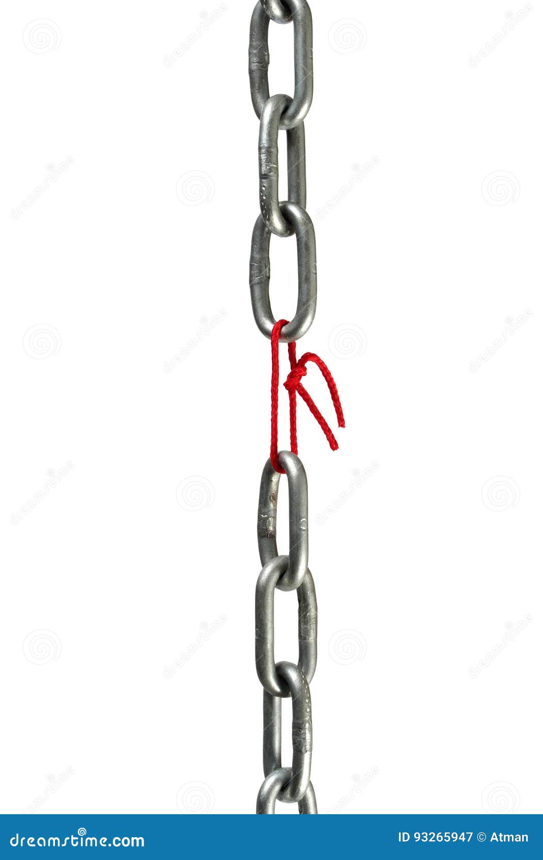 Gebroken Ketting, De Zwakste Verbinding Stock Afbeelding - Image of ...