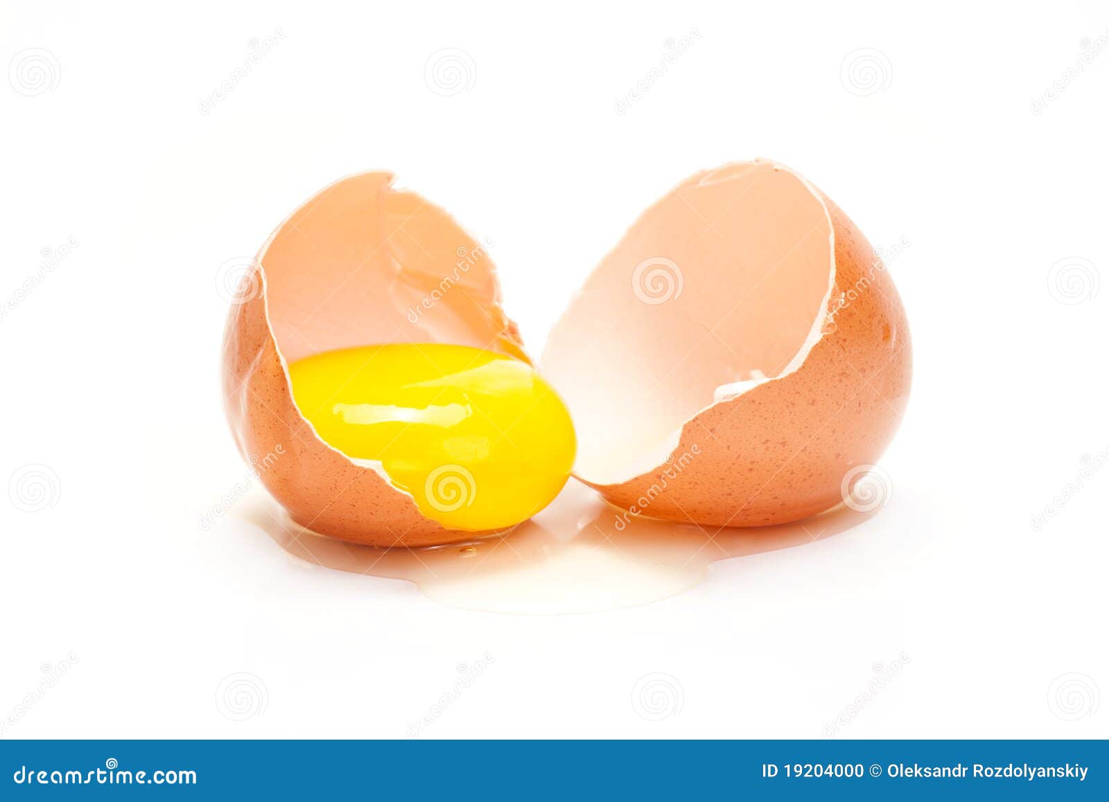 Gebroken kippenei stock foto. Image of geïsoleerd, nuttig - 19204000