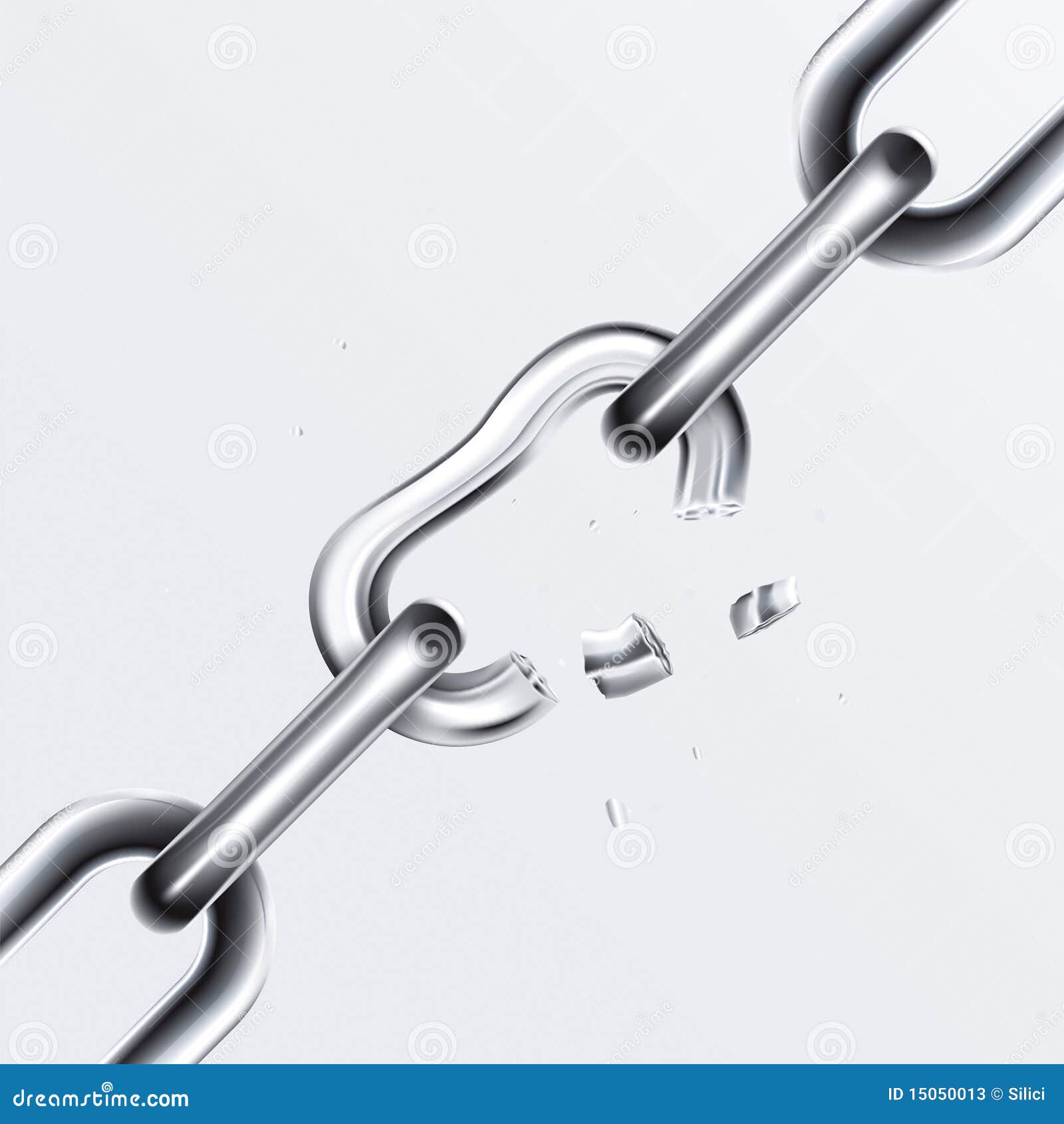 Gebroken Reeks 1 Van De Ketting Vector Illustratie - Illustration of ...