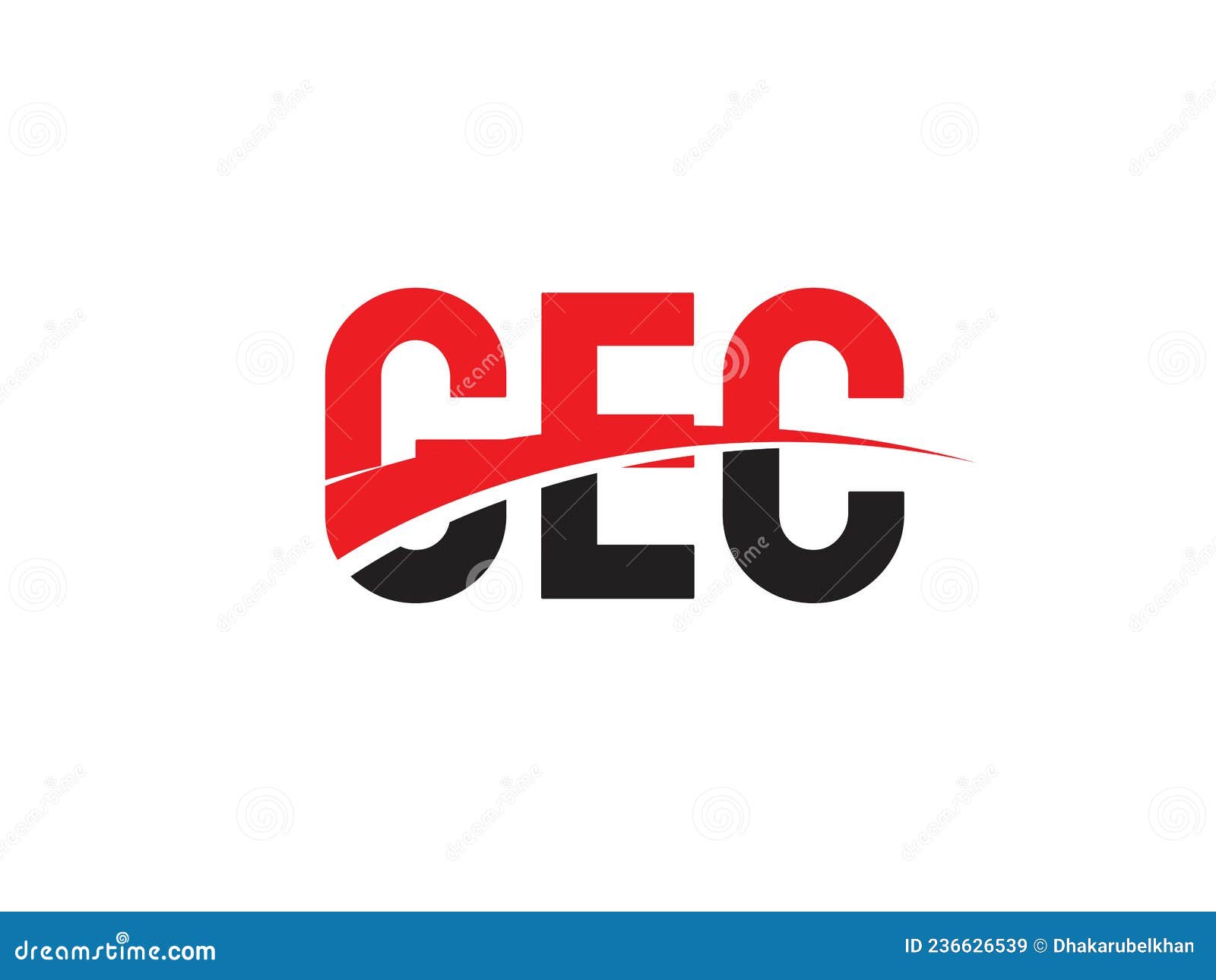 GEC Letter Initial Logo Design Vector Illustration Stock Vector ...