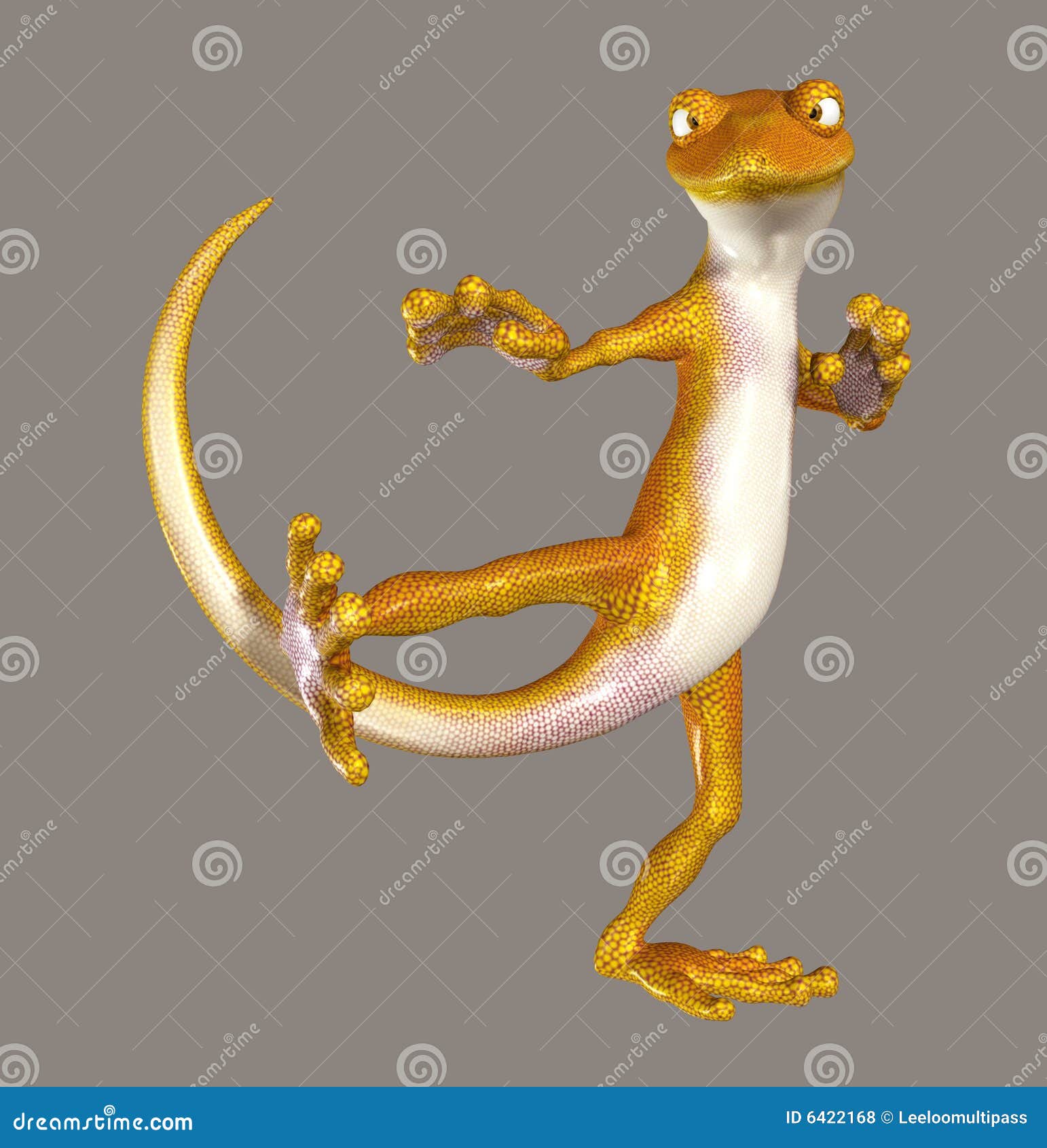 Gecko stock illustration. Illustration of render, lovely - 6422168