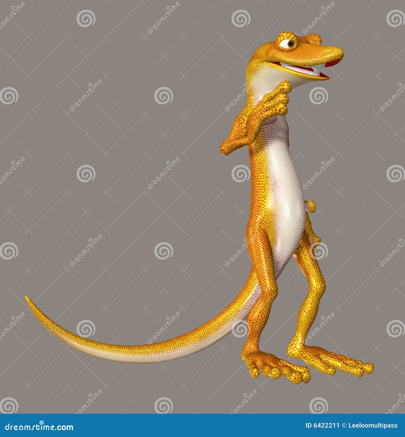 Gecko stock illustration. Illustration of reptiles, comic - 6422211
