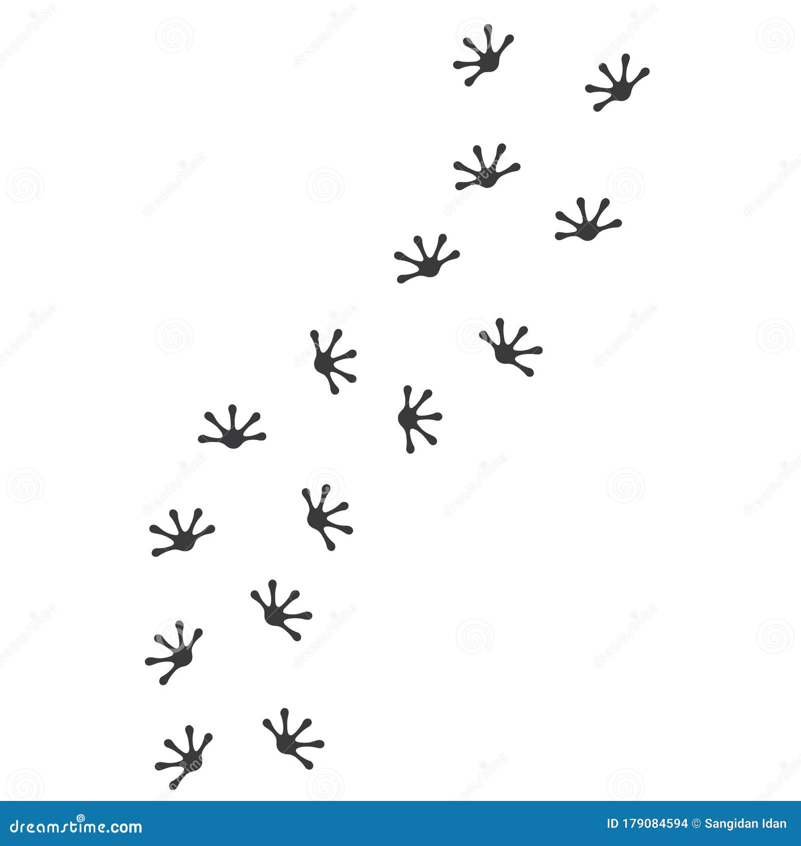Gecko Footprint Vector Illustration Design Stock Vector - Illustration ...