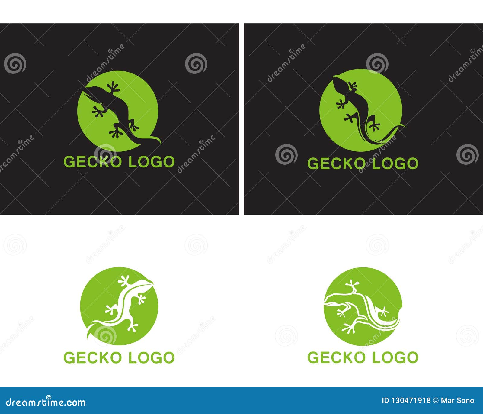Gecko Green Logo Vector Symbol Stock Vector - Illustration of icon ...