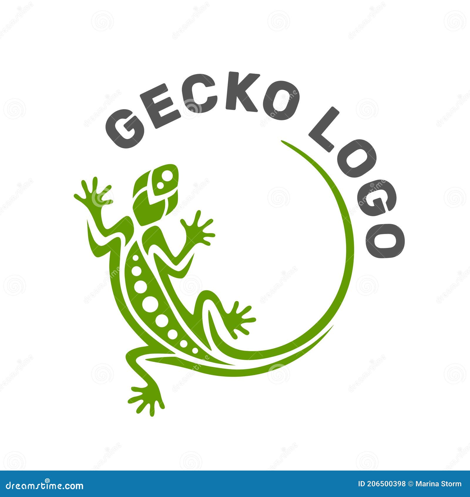 Lizard Logo Design Template, Lizard Mascot Logo, Monochrome Logo ...