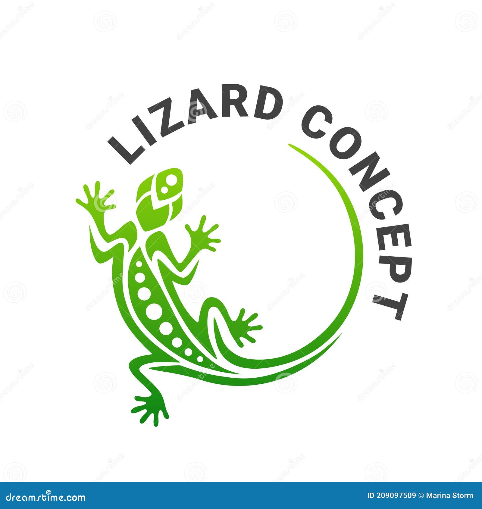 Lizard Logo Design Template, Lizard Mascot Logo, Monochrome Logo ...