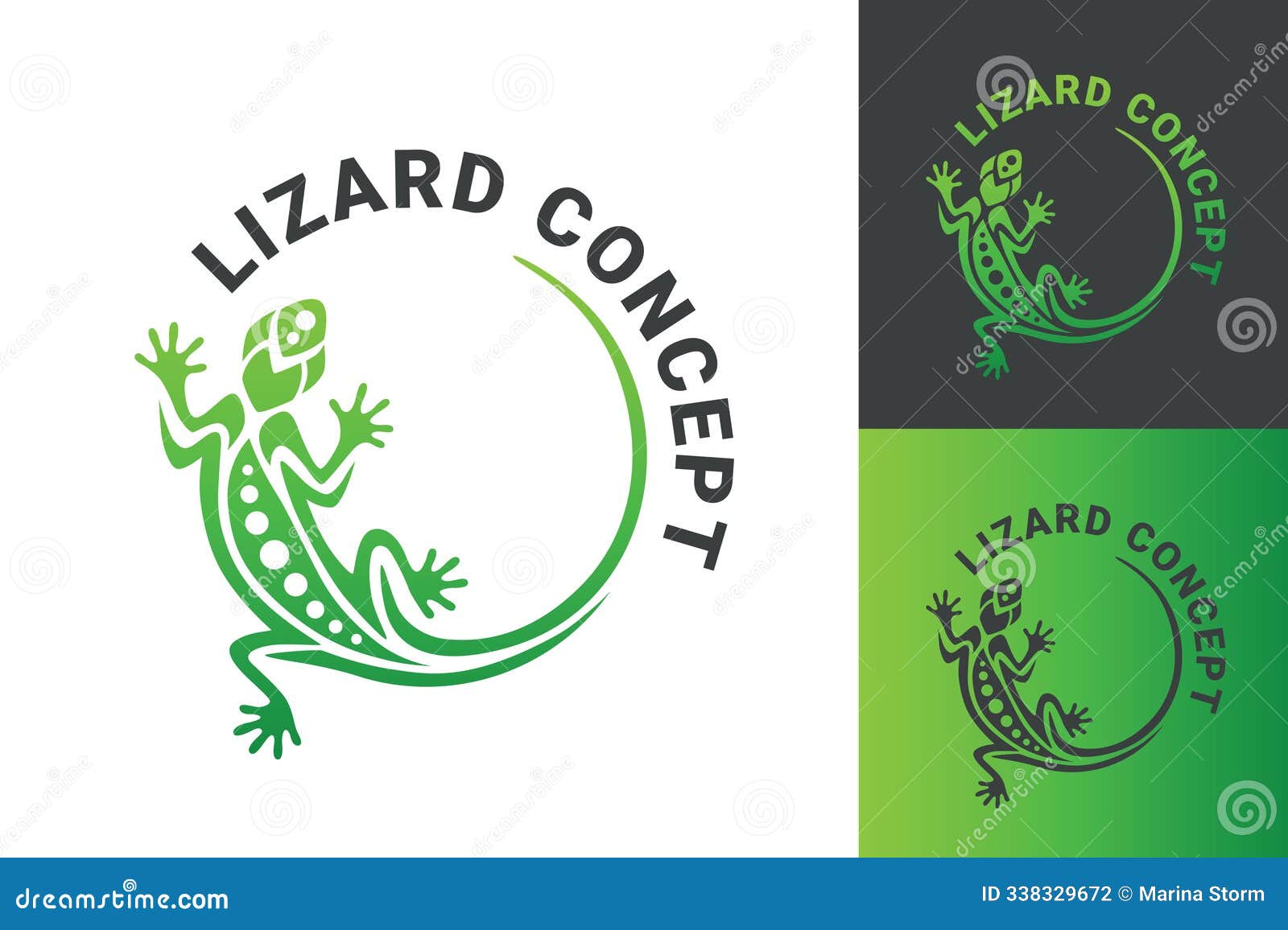 Gecko Lizard Logo Design In Illustrator Cartoon Vector | CartoonDealer ...