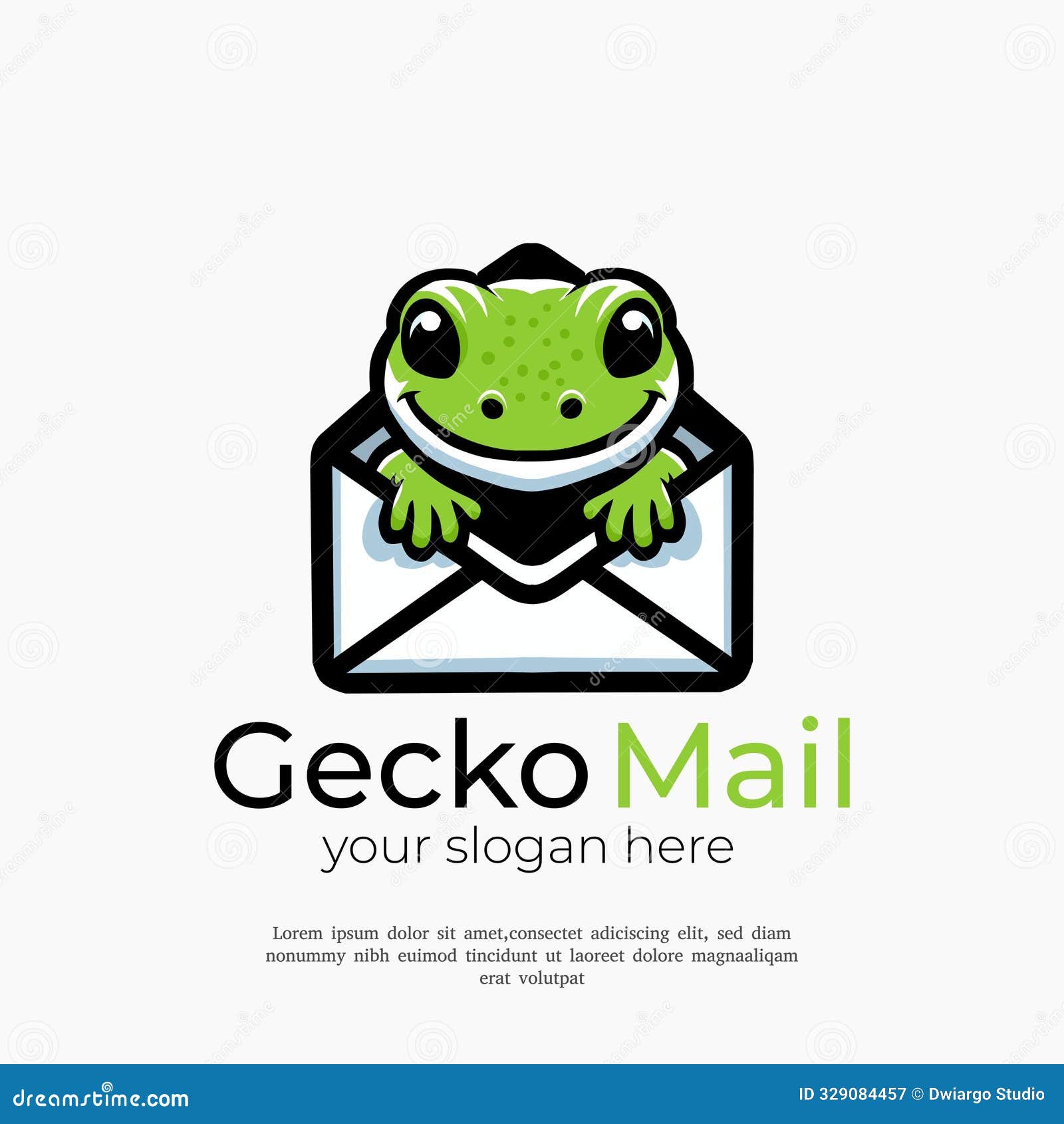 Gecko Mascot. Esport Logo Design Cartoon Vector | CartoonDealer.com ...