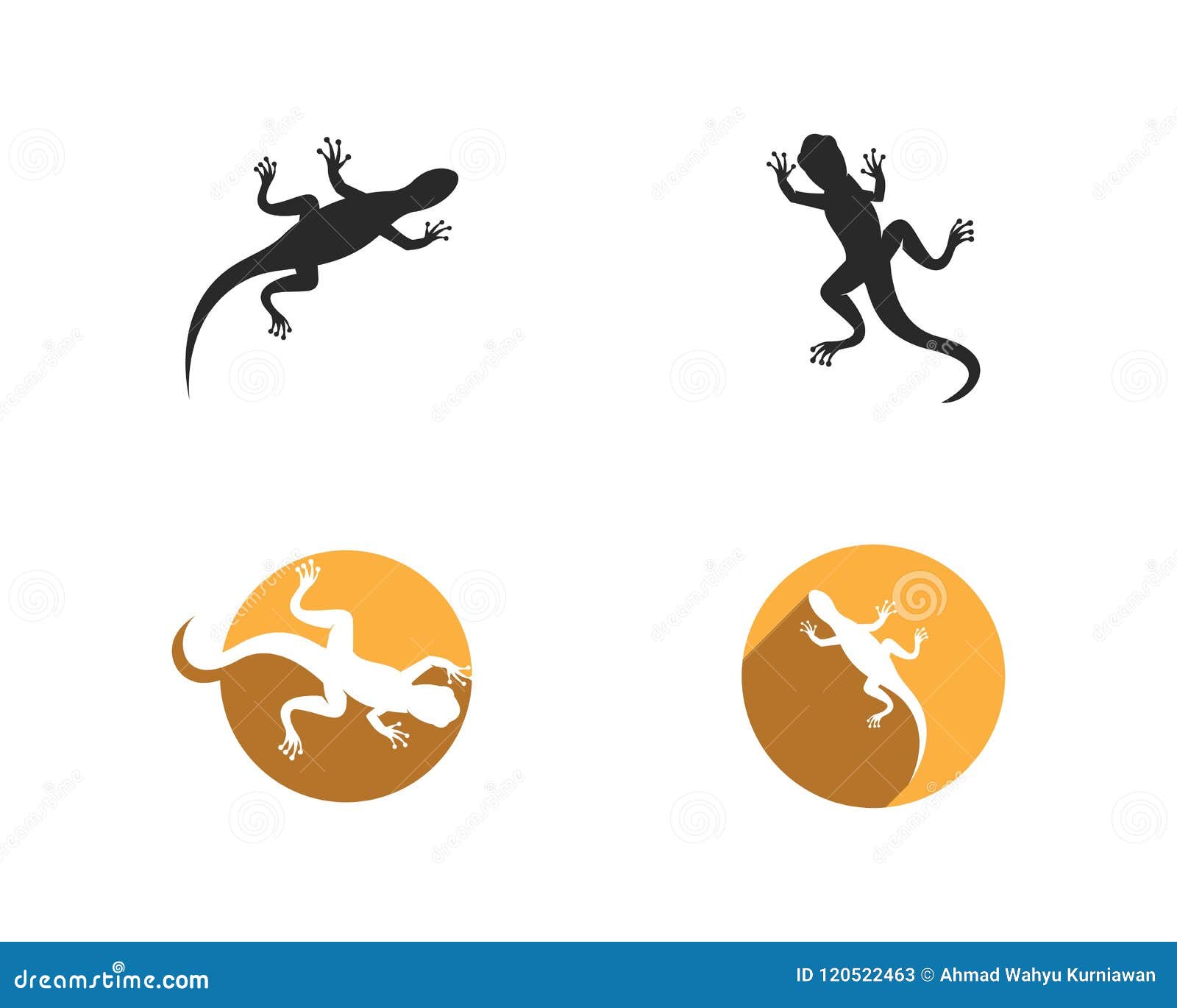 Gecko logo vector stock vector. Illustration of animal - 120522463