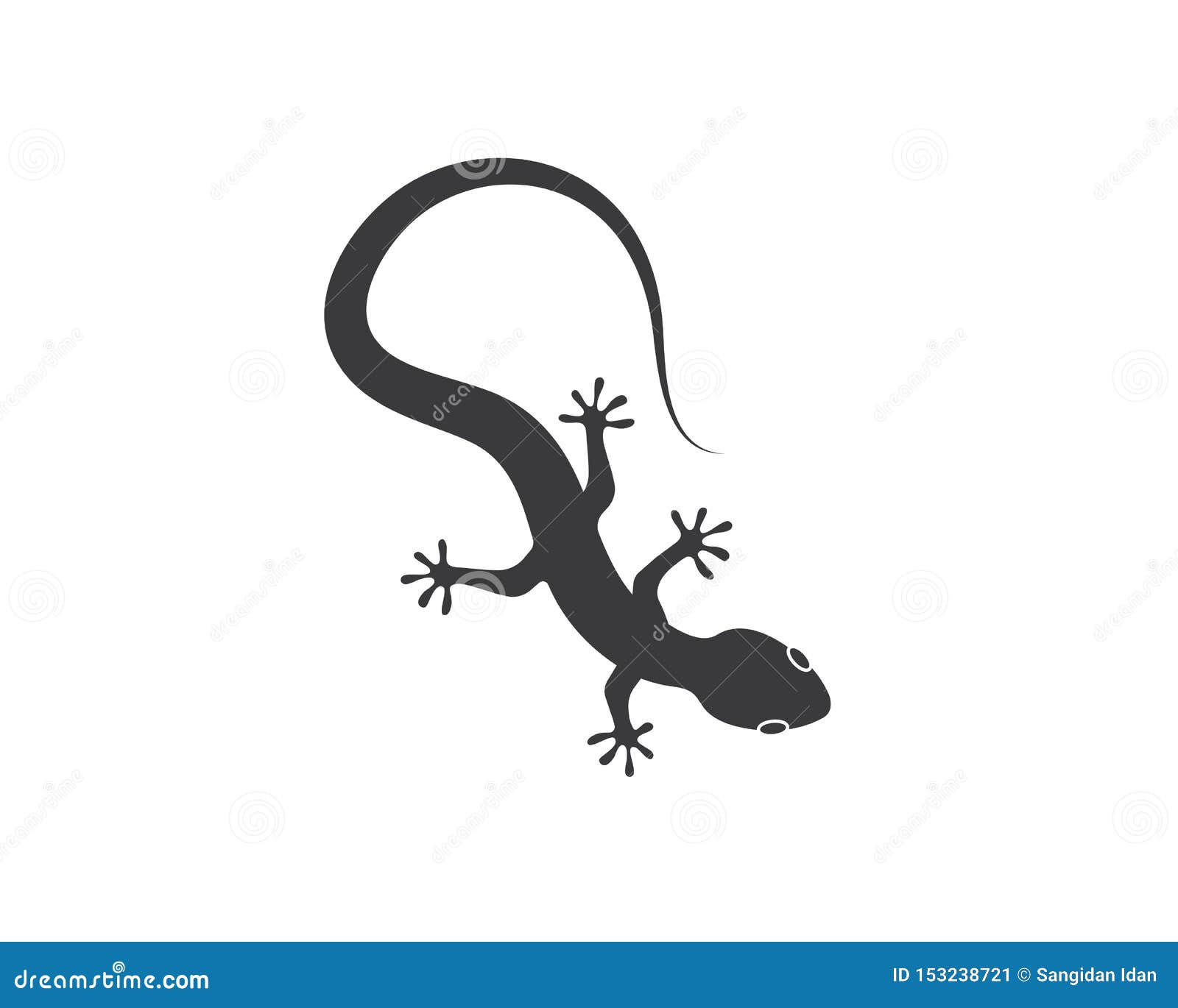 Gecko Logo Vector Icon Illustration Stock Vector - Illustration of ...