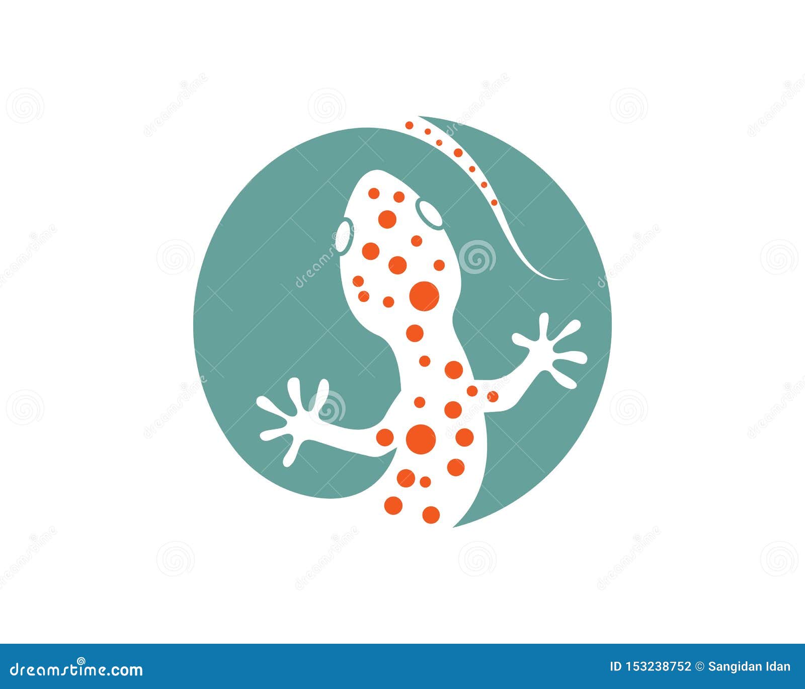 Gecko Logo Vector Icon Illustration Stock Vector - Illustration of ...