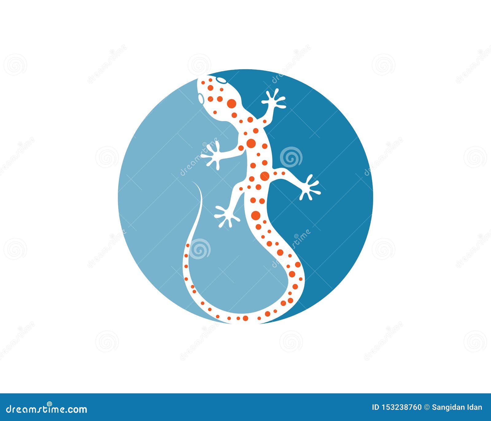 Gecko Logo Vector Icon Illustration Stock Vector - Illustration of ...