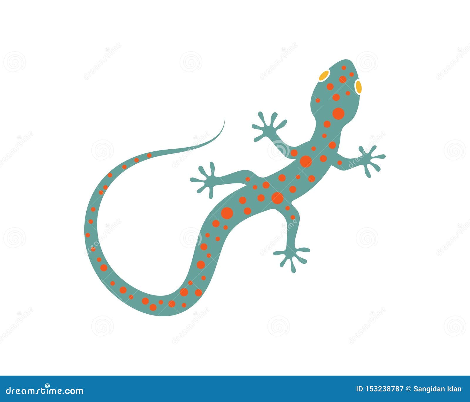 Gecko Logo Vector Icon Illustration Stock Vector - Illustration of ...