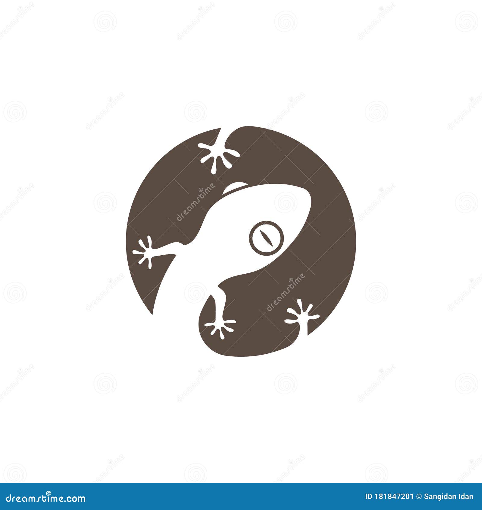 Gecko Logo Vector Icon Illustration Stock Vector - Illustration of ...