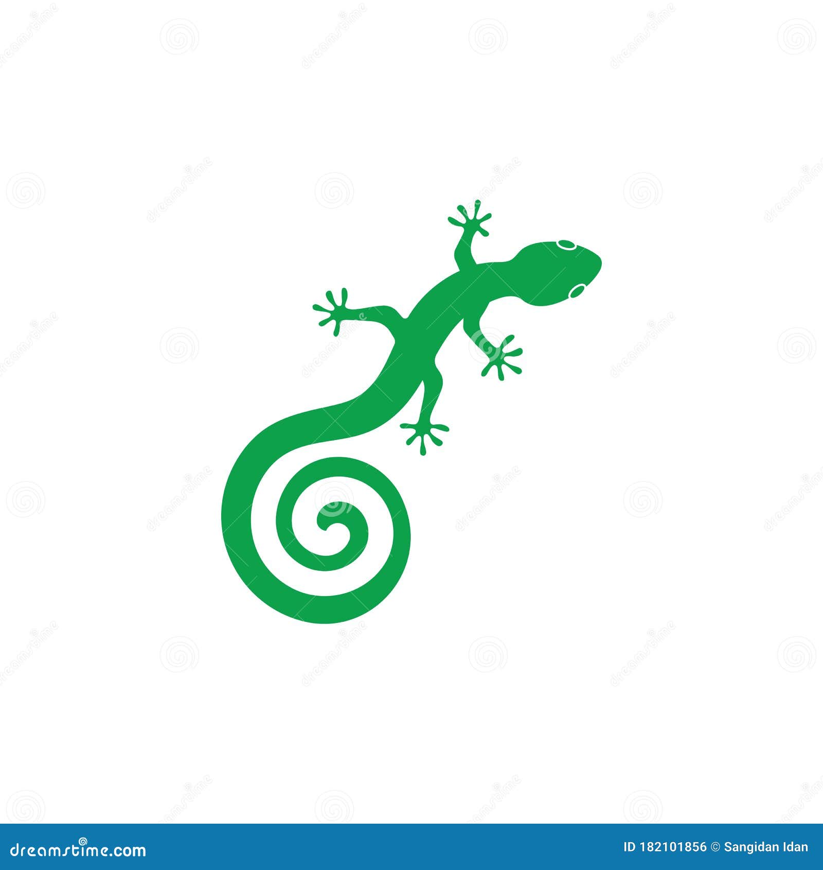 Gecko Logo Vector Icon Illustration Stock Vector - Illustration of ...