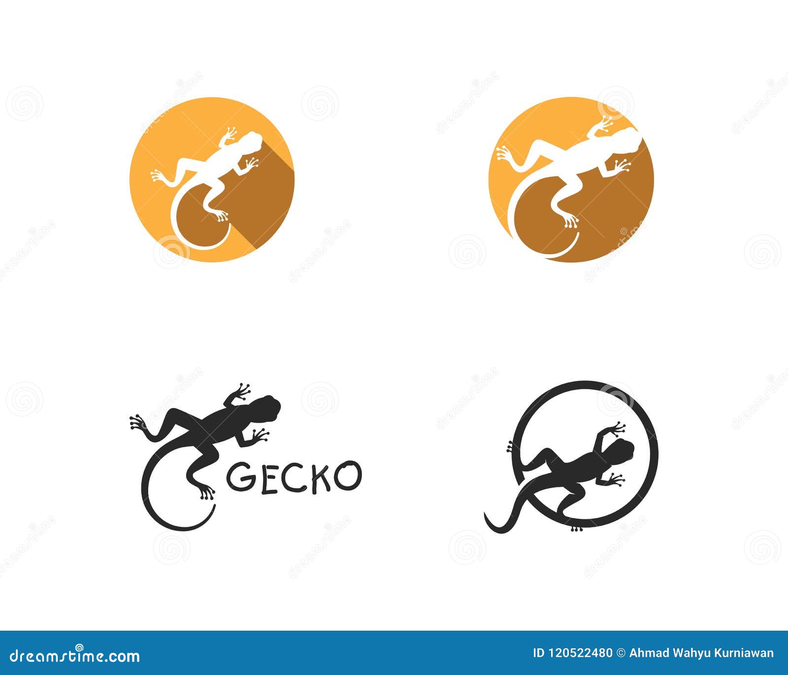 Gecko logo vector stock vector. Illustration of reptile - 120522480
