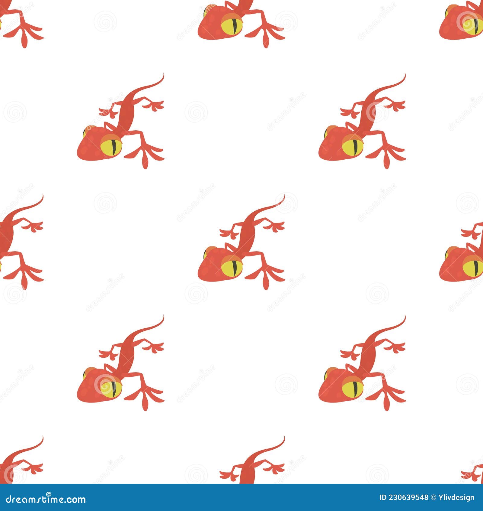 Gecko Seamless Pattern Black Grey On A Grey Background Cartoon Vector ...