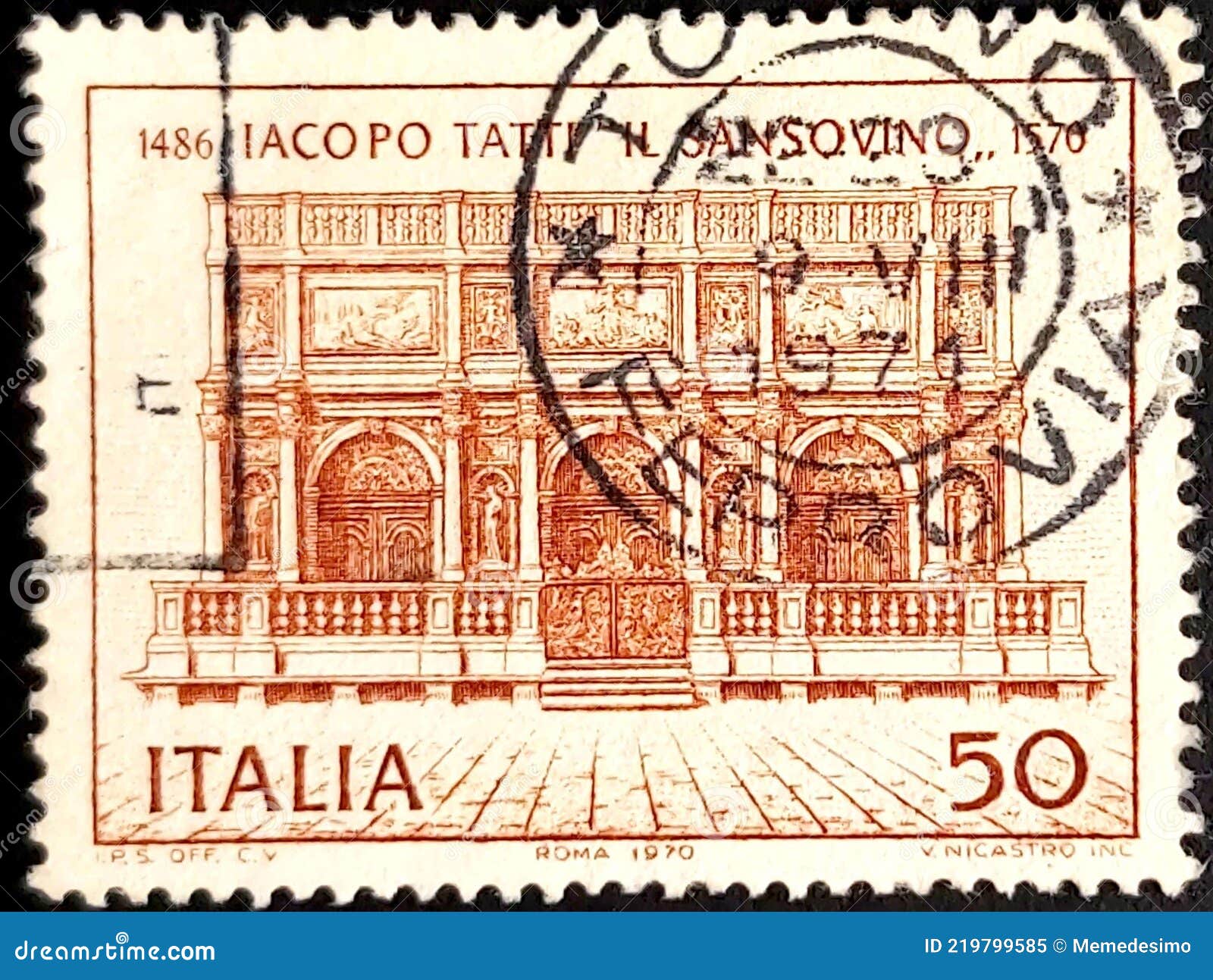 Gedenkstempel Zum 400. Todestag Des Renaissance-Architekten Il ... Gedenkstempel Zum 400. Todestag Des Renaissance-Architekten Il ...