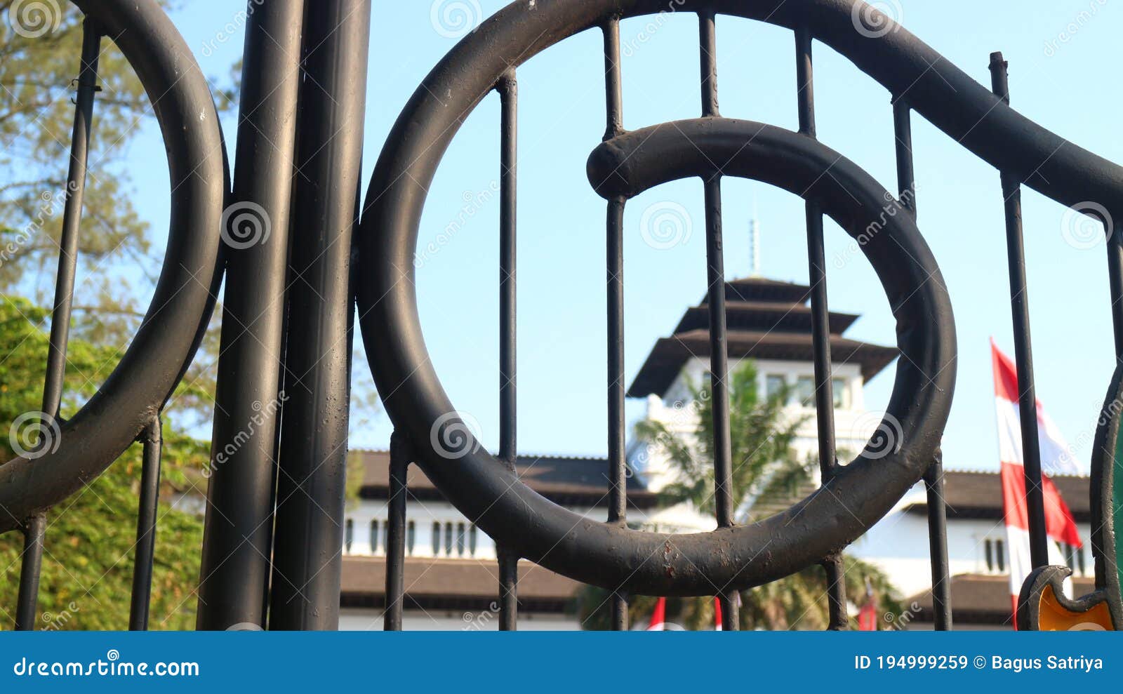 Gedung Sate a Government Building at West Java, Indonesia, with Blue ...