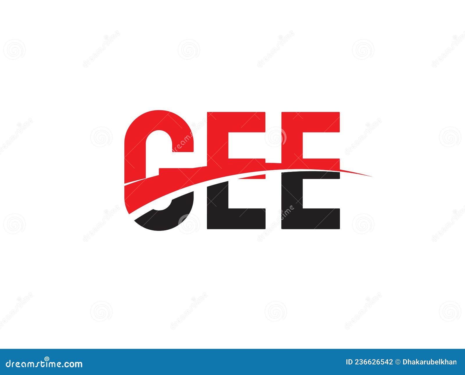 GEE Letter Initial Logo Design Vector Illustration Stock Vector ...