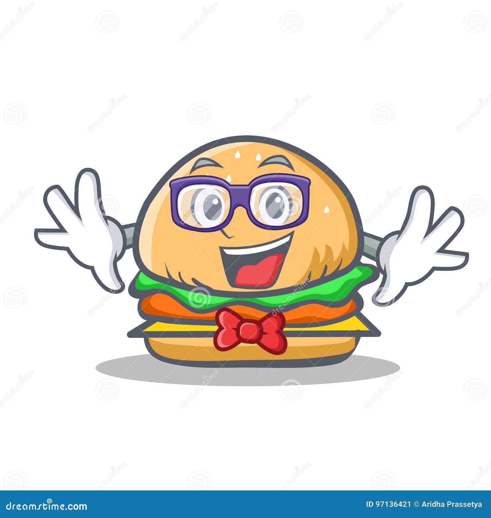 Burger Character Mascot Emoticon Face Expression Concept Illustration ...