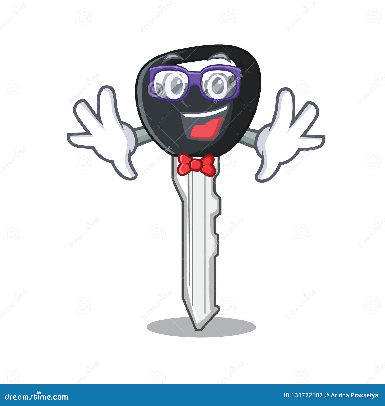 Geek Car Key with Remote Cartoon Control Stock Vector - Illustration of ...