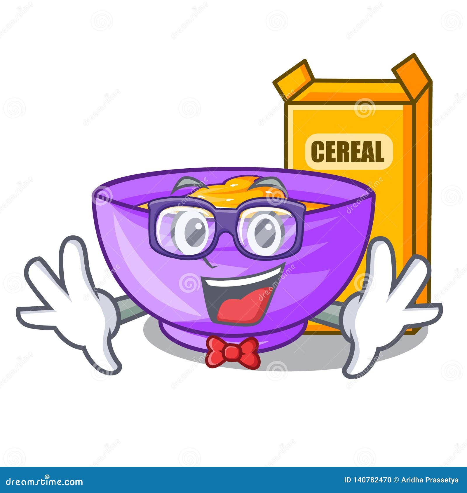 Geek Cereal Box In The Character Fridge Stock Vector Illustration Of