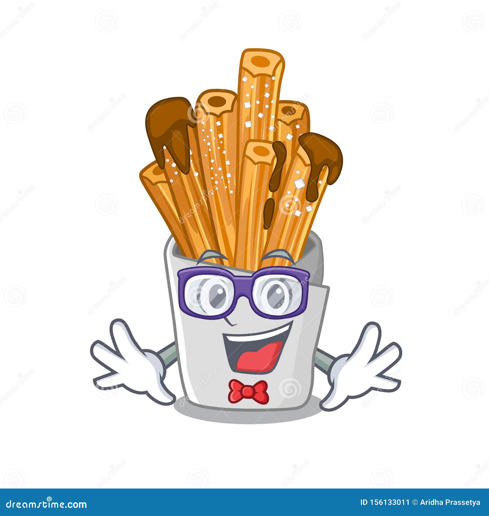 Geek Churros Isolated with in the Cartoon Stock Vector - Illustration ...