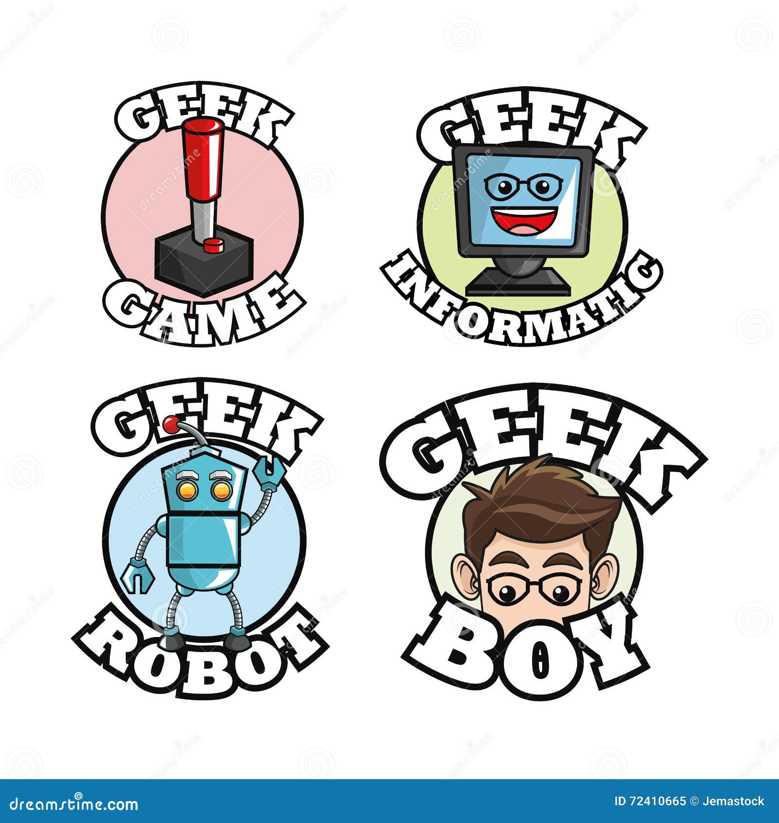 Geek Design, Identity Concept, Vector Illustration Stock Vector ...