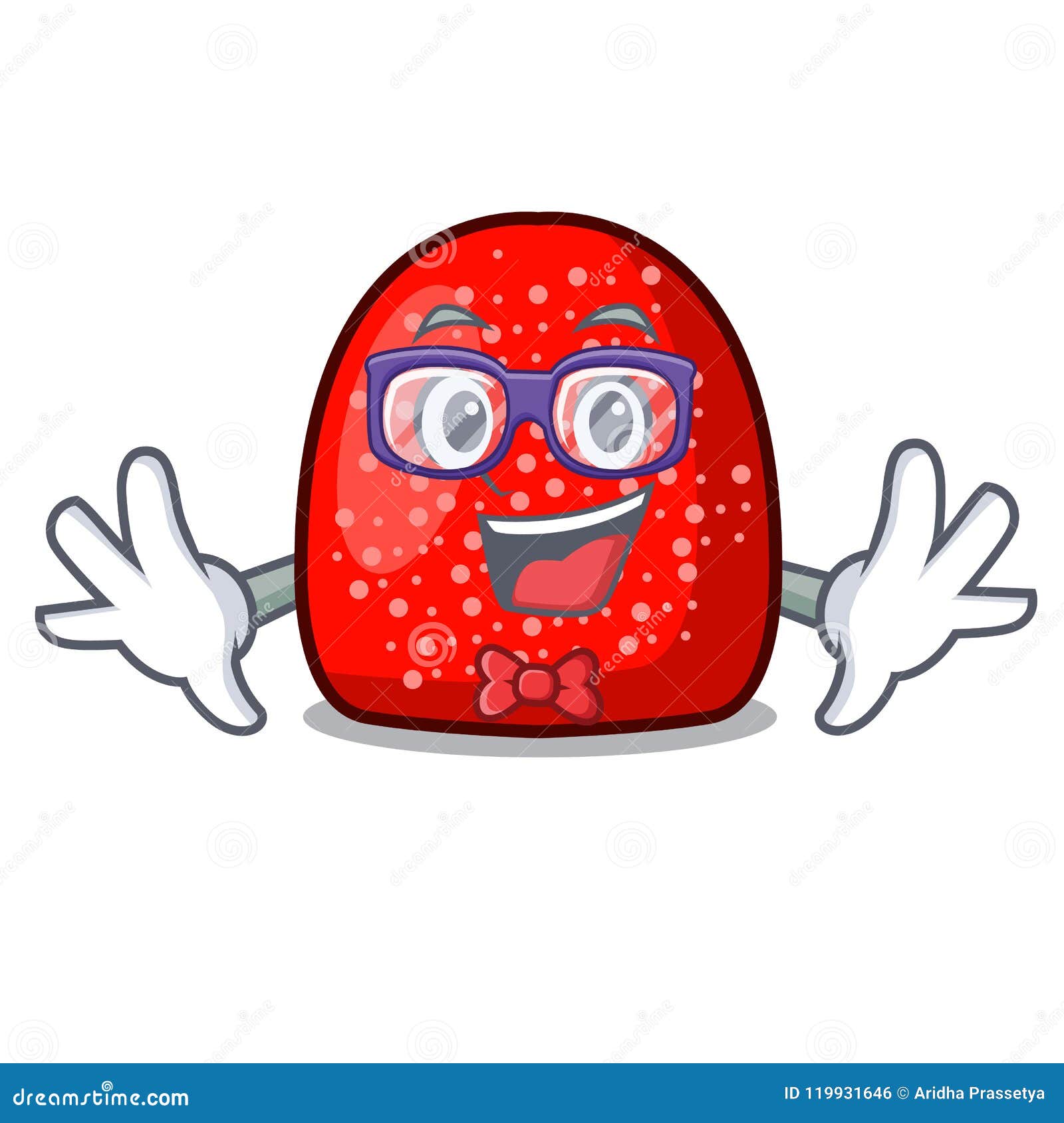 Geek Gumdrop Character Cartoon Style Stock Vector Illustration Of Character Eating 119931646