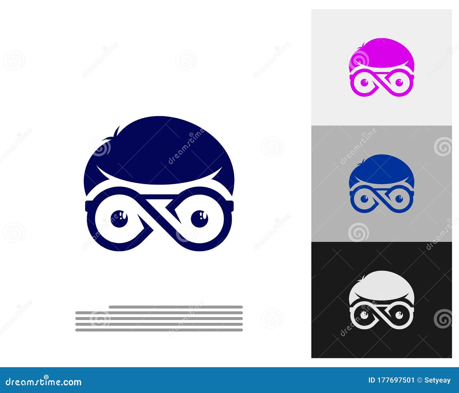 Geek Infinity Logo Vector Template, Creative Geek Logo Design Concept ...