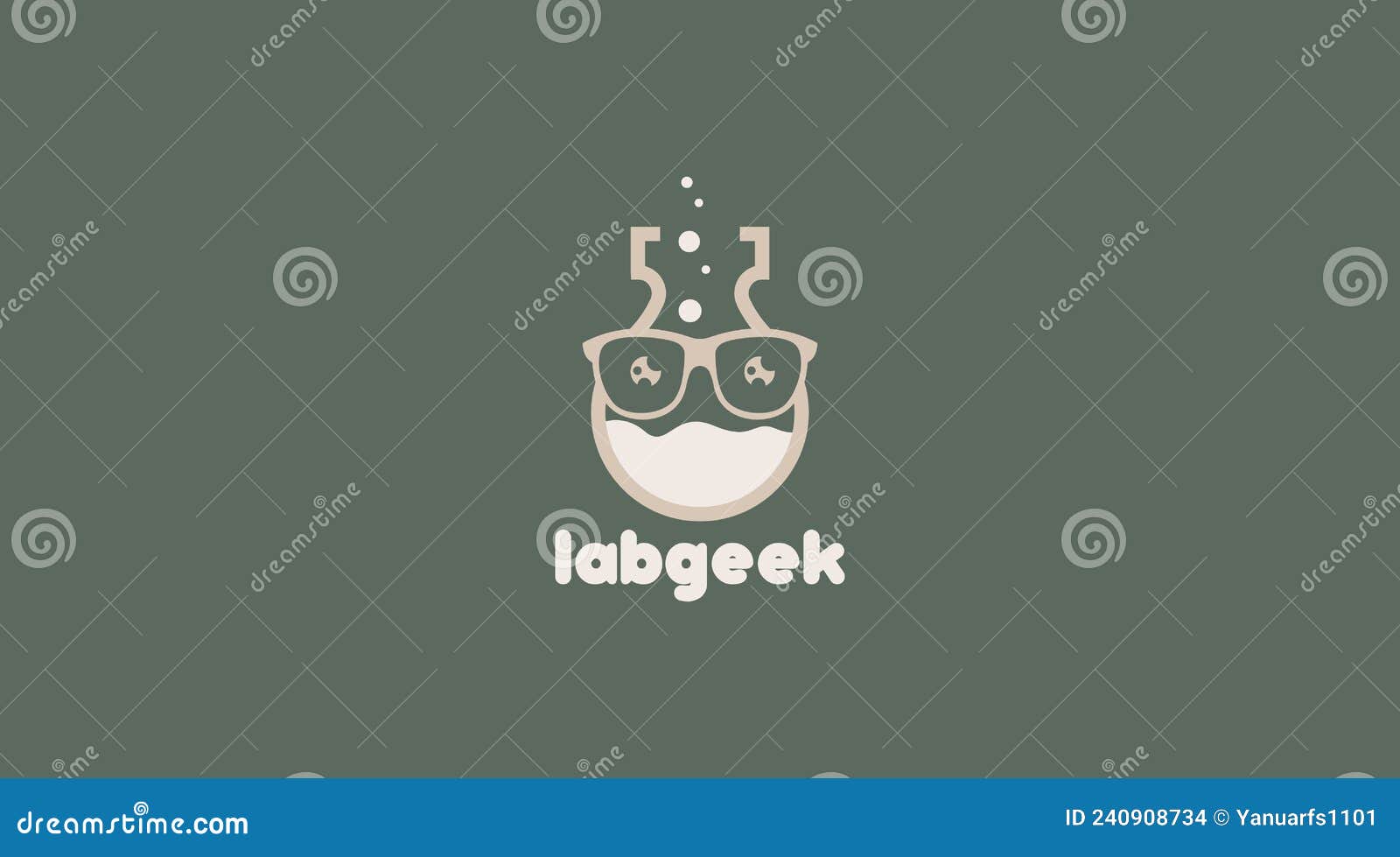 Geek Logo Design Template Vector Stock Vector - Illustration of ...