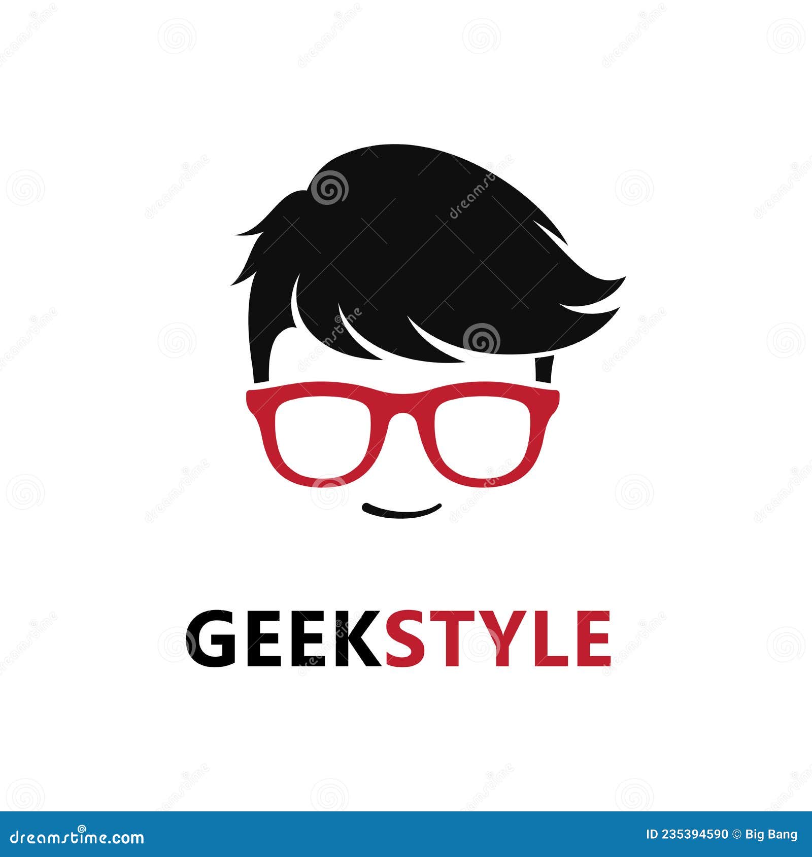 Geek Logo Icon Vector Design Illustration Stock Vector - Illustration ...